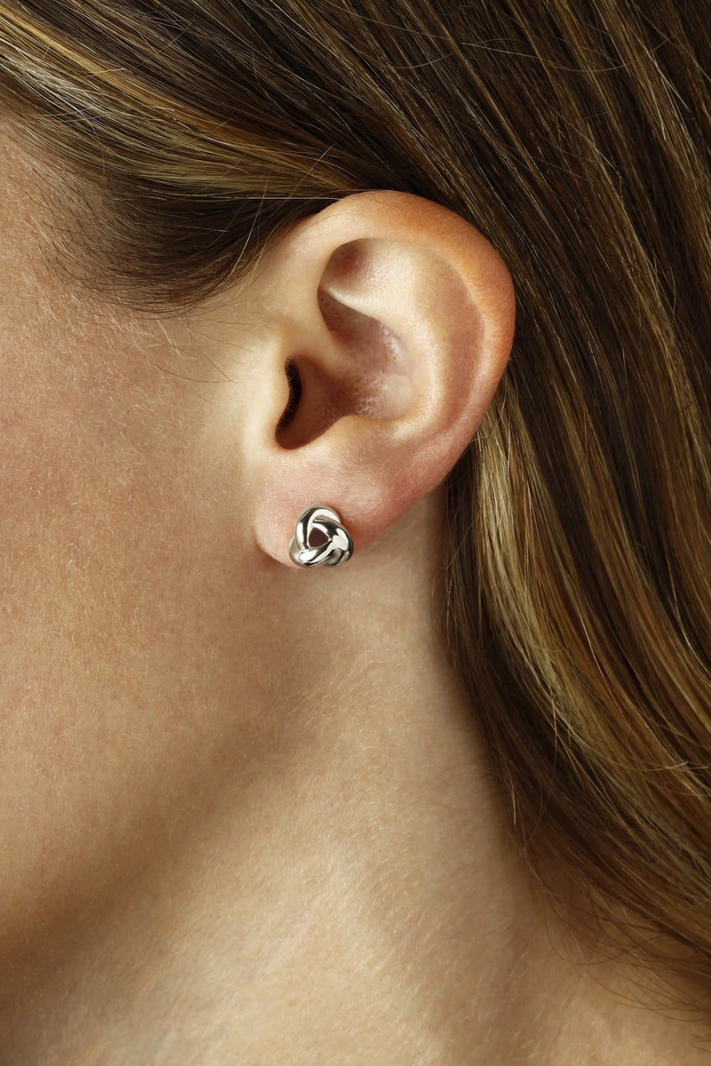 Sterling Silver Sm. Knot Earrings – Michaels Jewelers